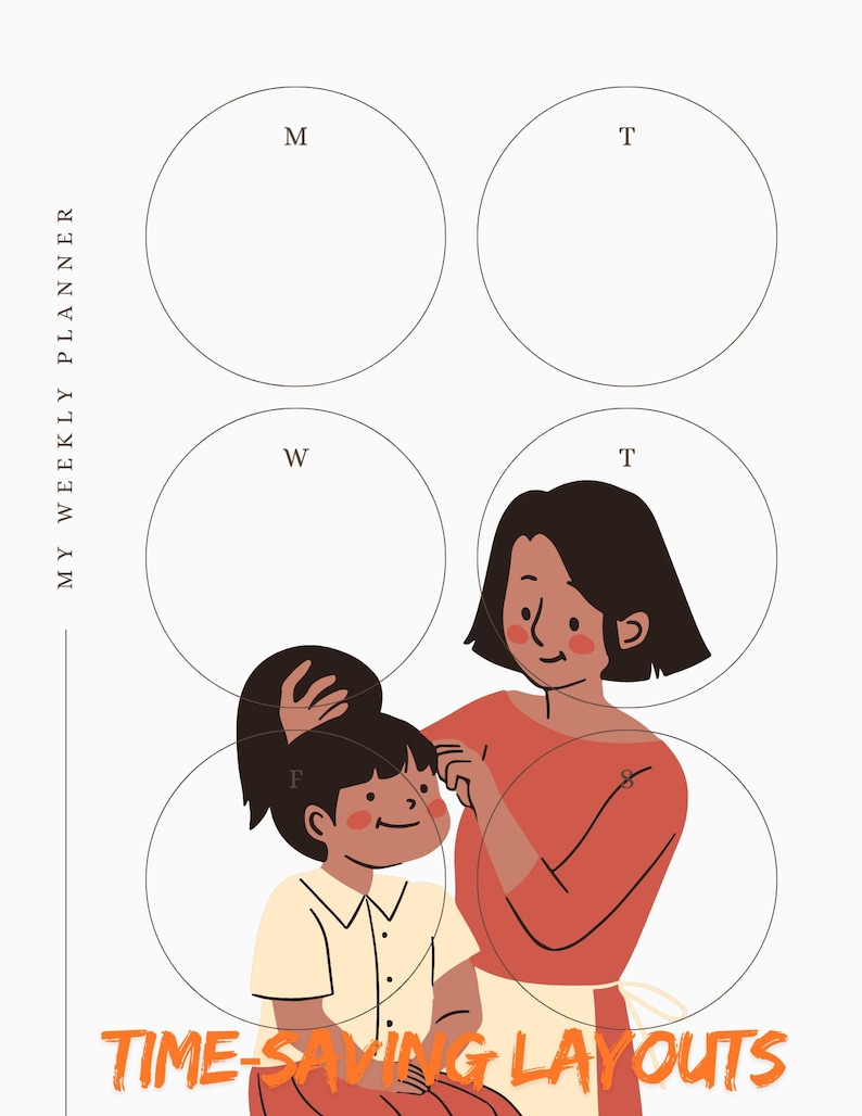 Mom Planner Bundle: Family Organizer, Meal Planner, Chore Chart (PDF ...