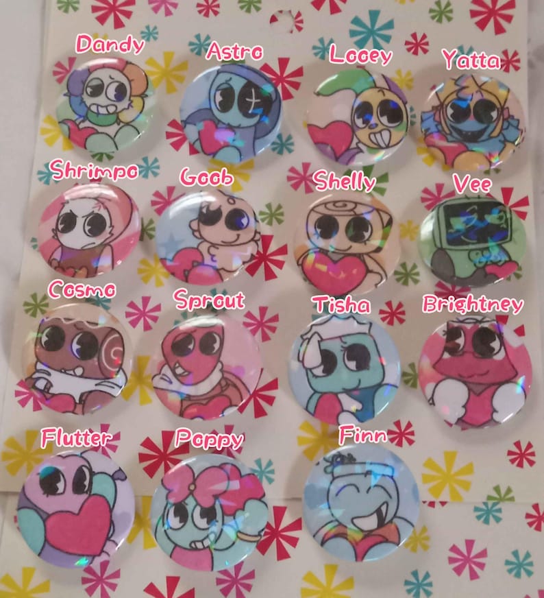 Roblox Dandys World Ship Toons 1' Pinback Buttons! - Etsy