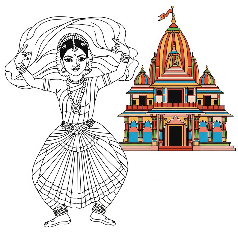Indian Coloring Book 3 - Etsy