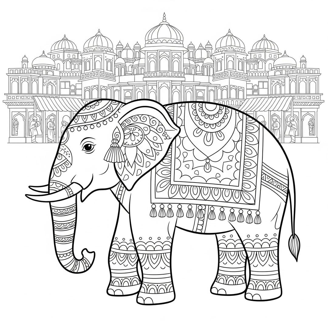 Indian Coloring Book 1 - Etsy