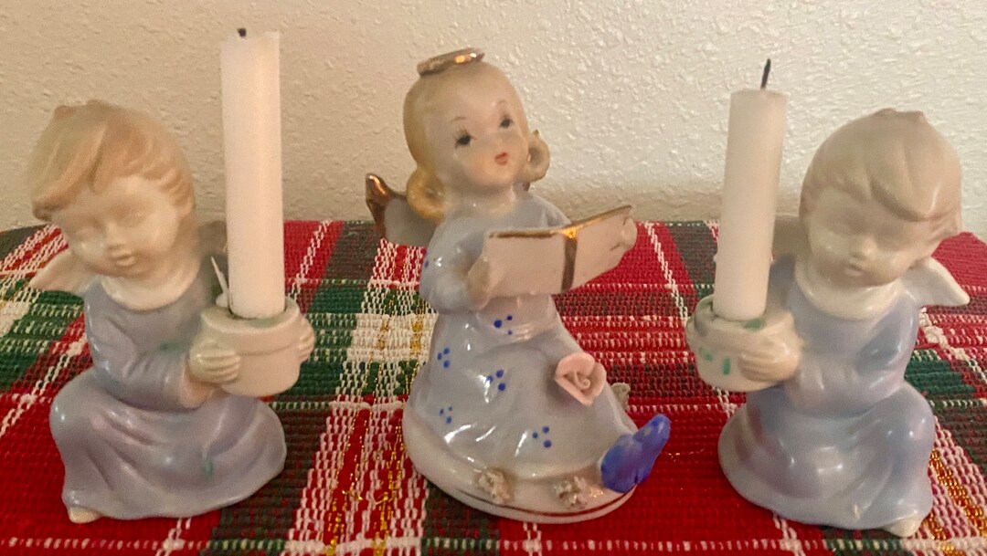 3 Vintage Christmas Angels Rare Wales - Etsy