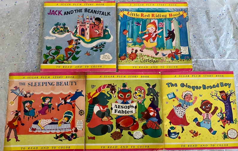 Vintage "jack and the Beanstalk" "little Red Riding Hood" "sleeping ...