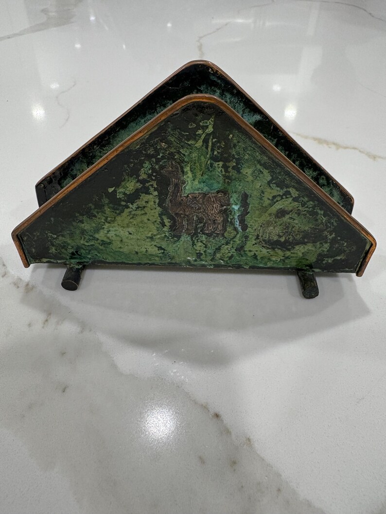 Rare Vintage Peruvian Copper With Sterling Silver Overlay Accents ...