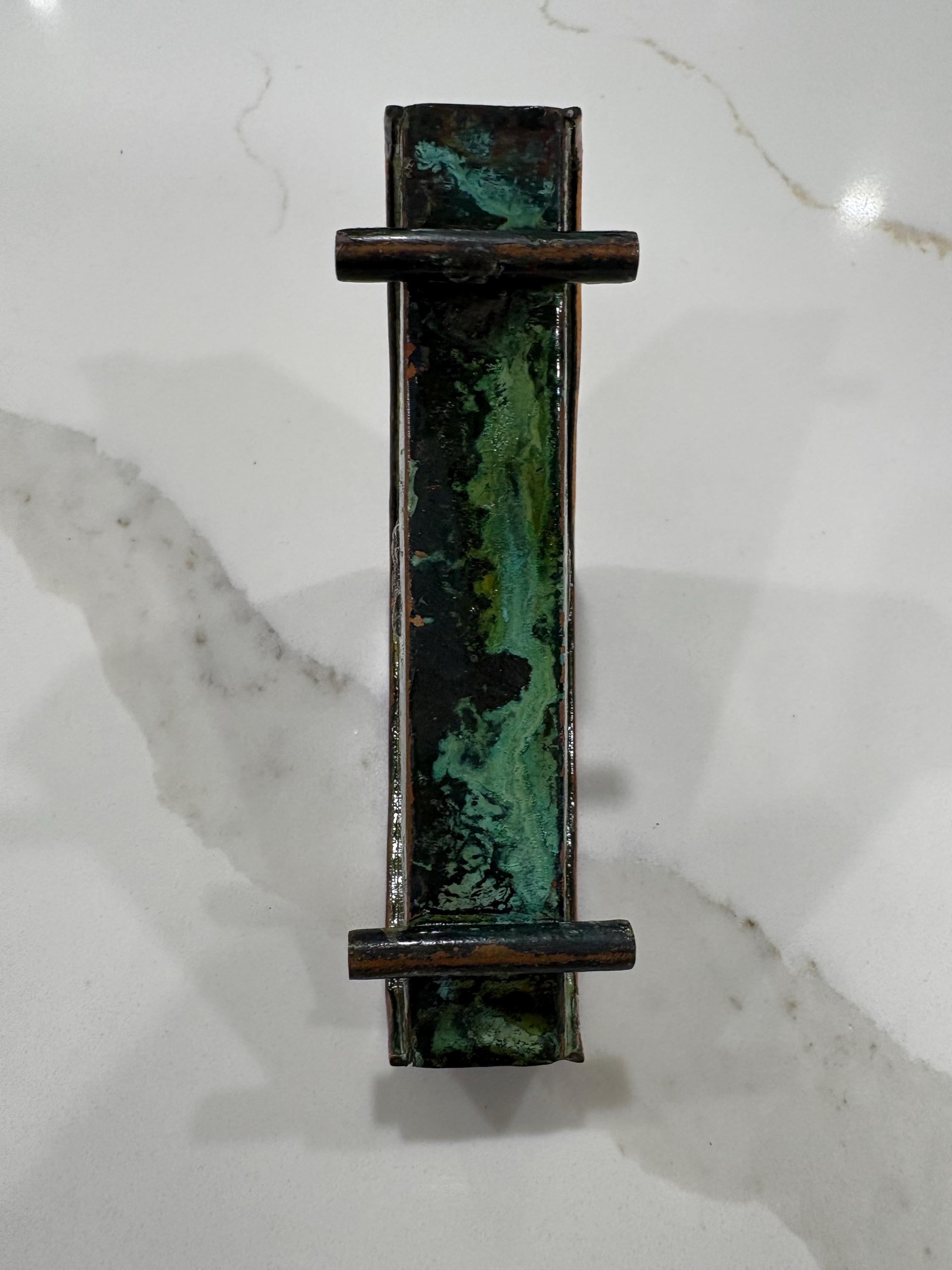 Rare Vintage Peruvian Copper With Sterling Silver Overlay Accents ...
