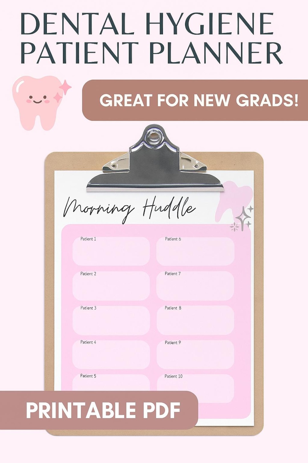 Dental Patient Morning Huddle Template - Etsy
