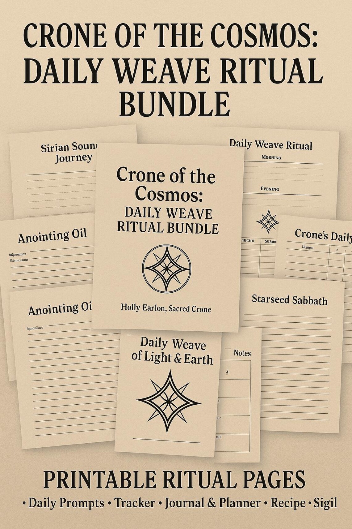 Crone of the Cosmos Illustrated Daily Weave Ritual Guide Printable PDF ...