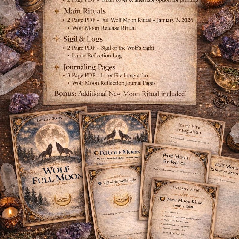 Wolf Calendar Printable - Etsy