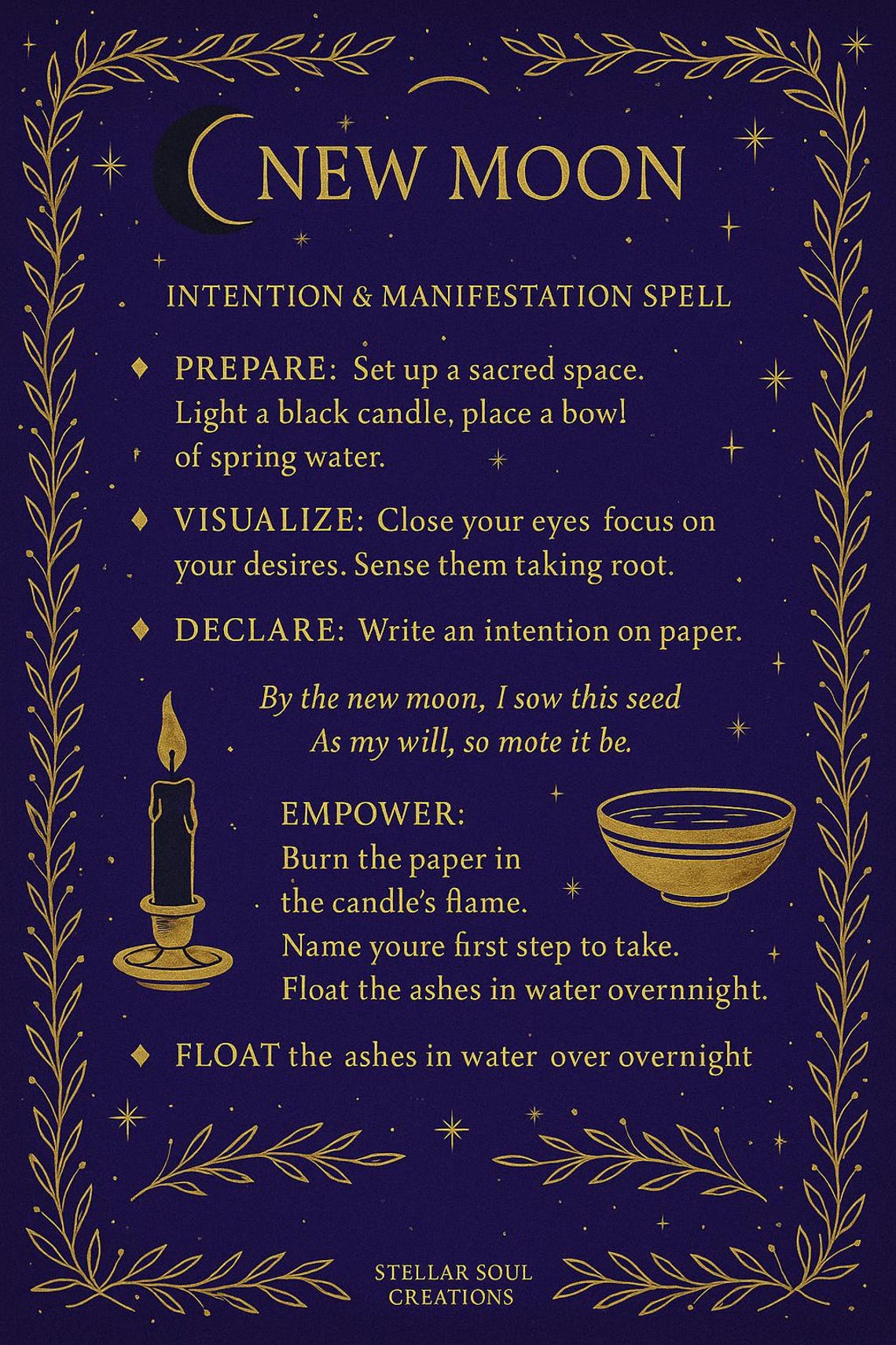 Moon Magic Ritual Kit | Lunar Phase Printable (digital Download) - Etsy
