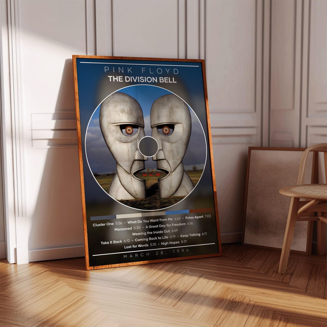 Pink Floyd Poster | the Division Bell Poster | Album Poster Print | Album Cover Poster | Rock ...