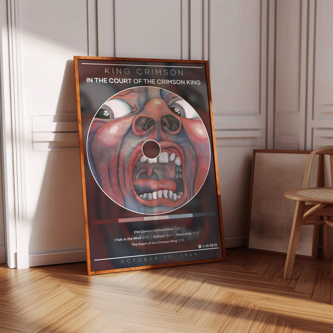 King Crimson Poster | in the Court of the Crimson King Poster | Album ...