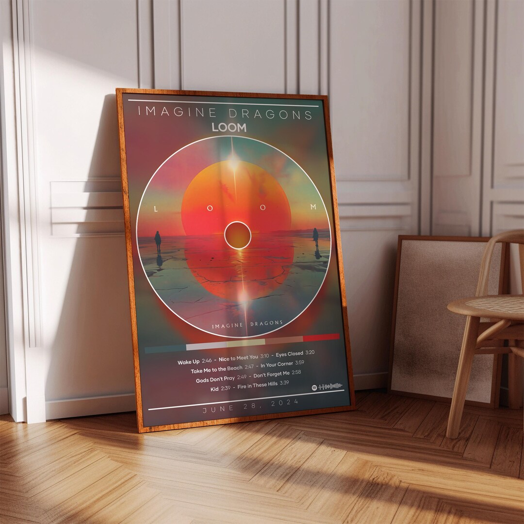 Imagine Dragons Poster | Loom Poster | Album Poster Print | Album Cover ...