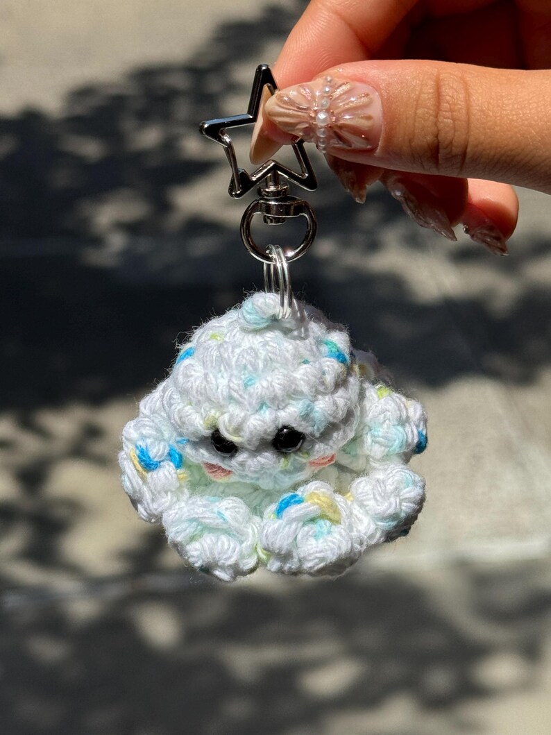 Mini Octopus Crochet Keychain | Cute Crochet Animal Keychains, Handmade ...