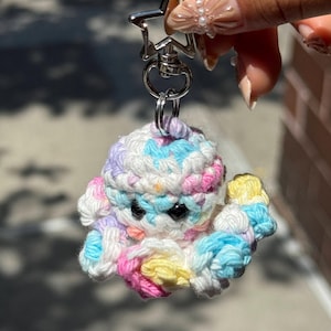Mini Octopus Crochet Keychain | Cute Crochet Animal Keychains, Handmade ...