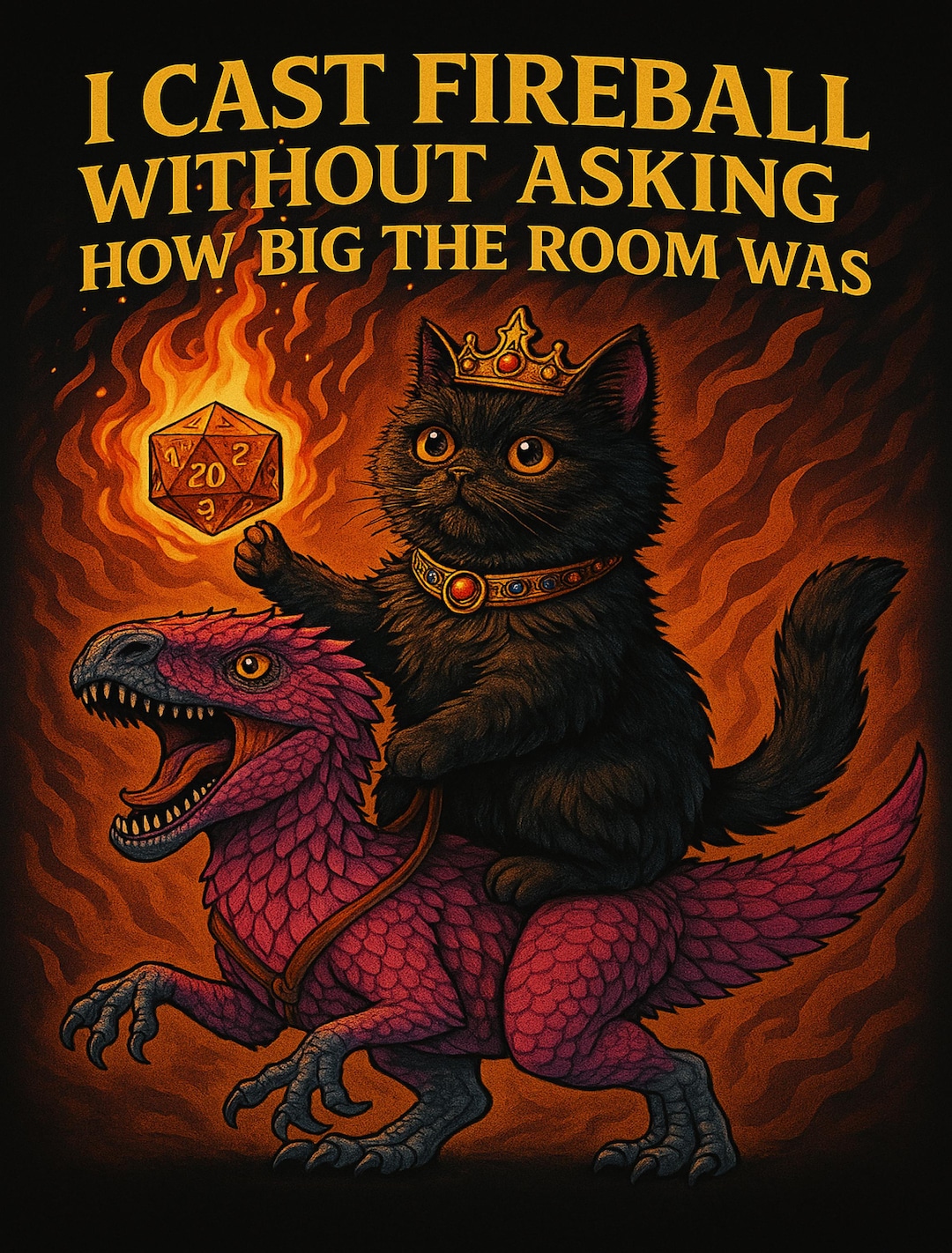 I Cast Fireball D&D Apparel Inspired by Dungeon Crawler Carl, Great ...