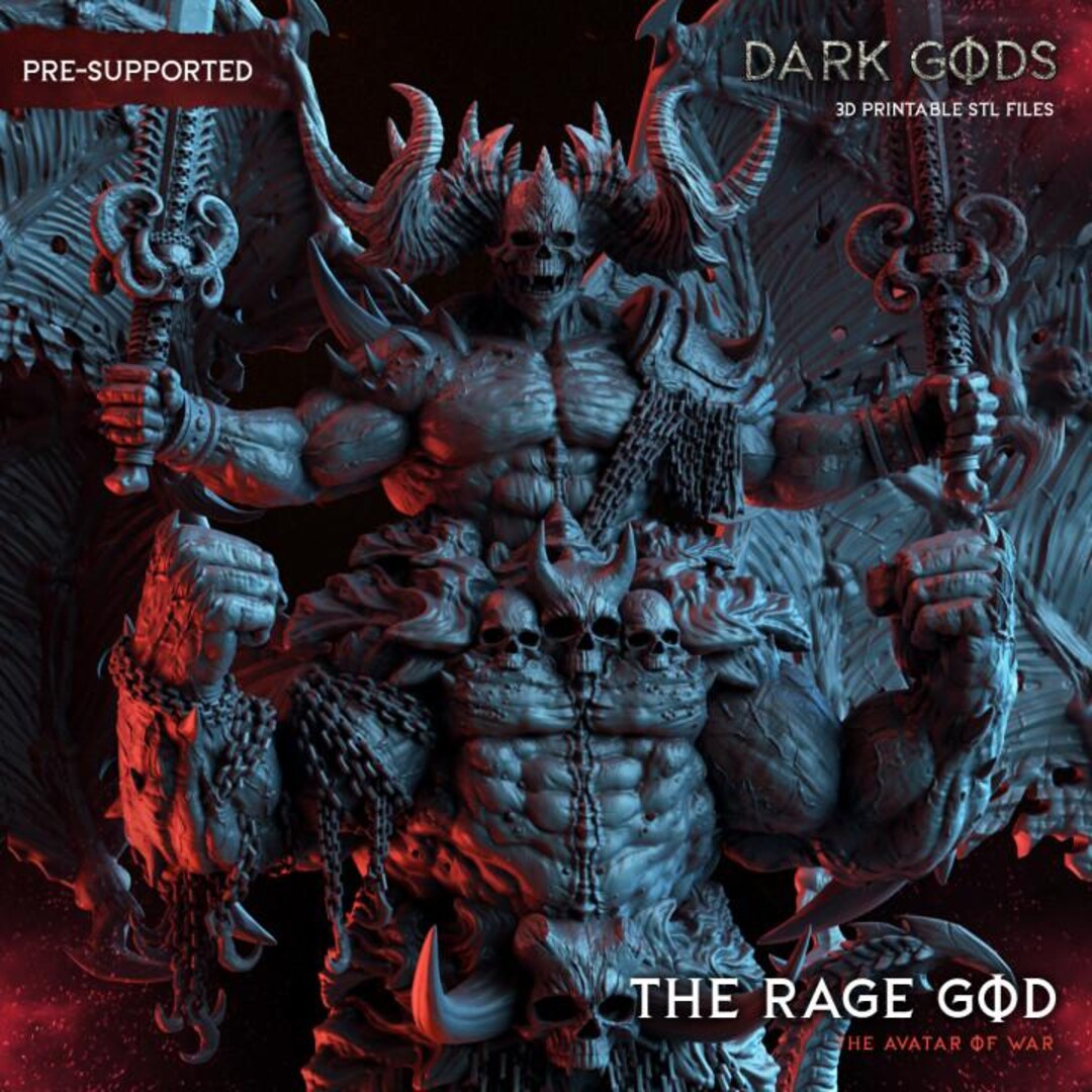 The Rage God | Fury Daemon | Dark Gods - Etsy