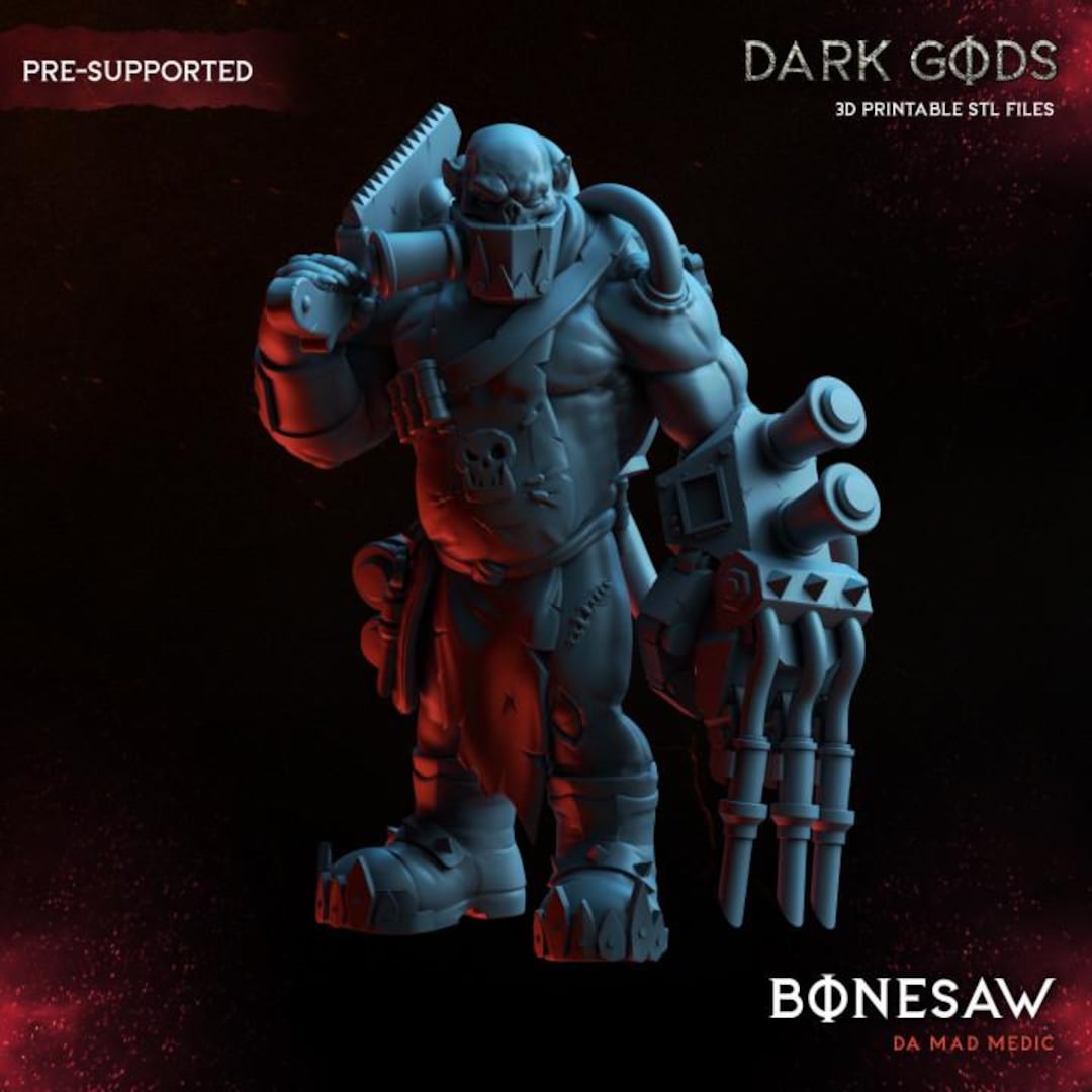 Bonesaw Da Mad Medic | Ork Medic | Dark Gods - Etsy