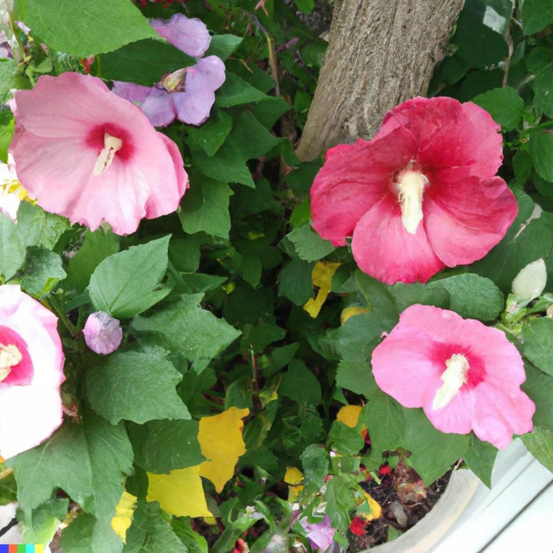 500+ Seeds of Rose Mallow, Fresh Flowers, Mixed Colors, Fast Growing ...