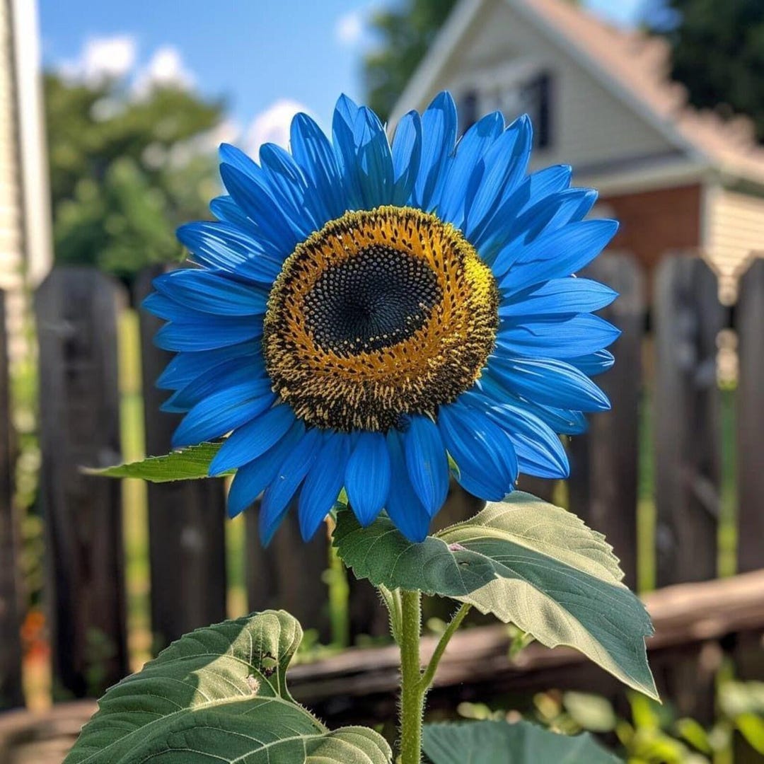 Midnight Oil Blue Sunflower Seeds, Heirloom, 50 Pcs - Etsy