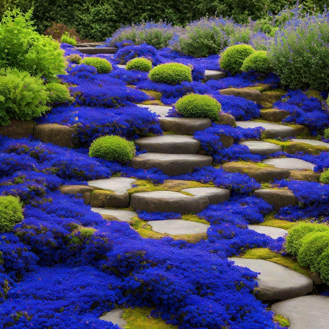 Blue Creeping Thyme Seeds, Thymus Serpyllum Herb, Ground Cover Plant ...
