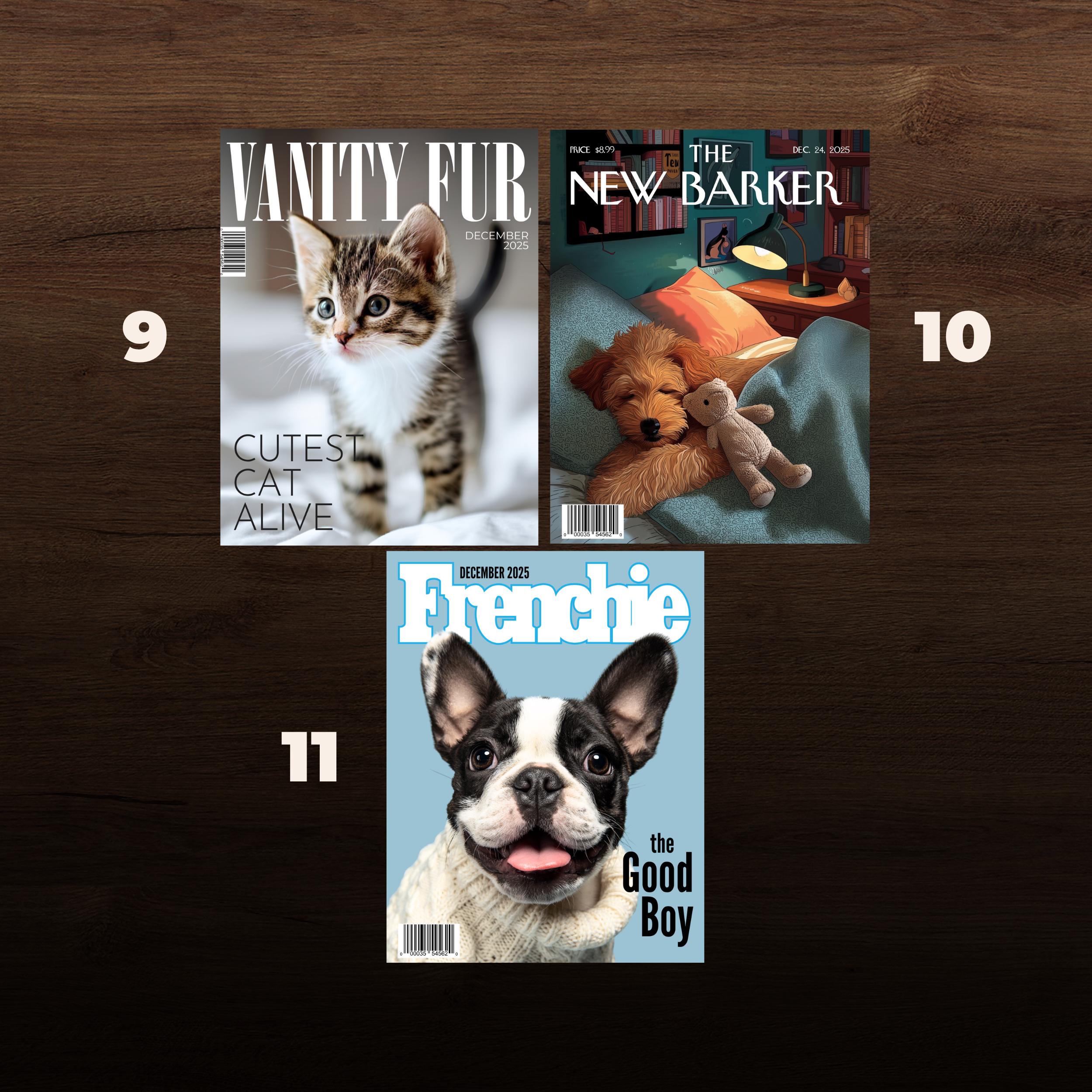 Custom Dog Magazine Cover | Personalized Pet Wall Print (digital ...