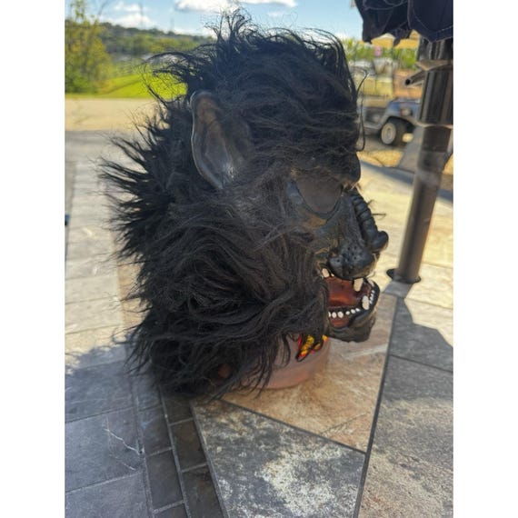 Vintage Fun world Black Werewolf Mask Easter Unlimit… - Gem
