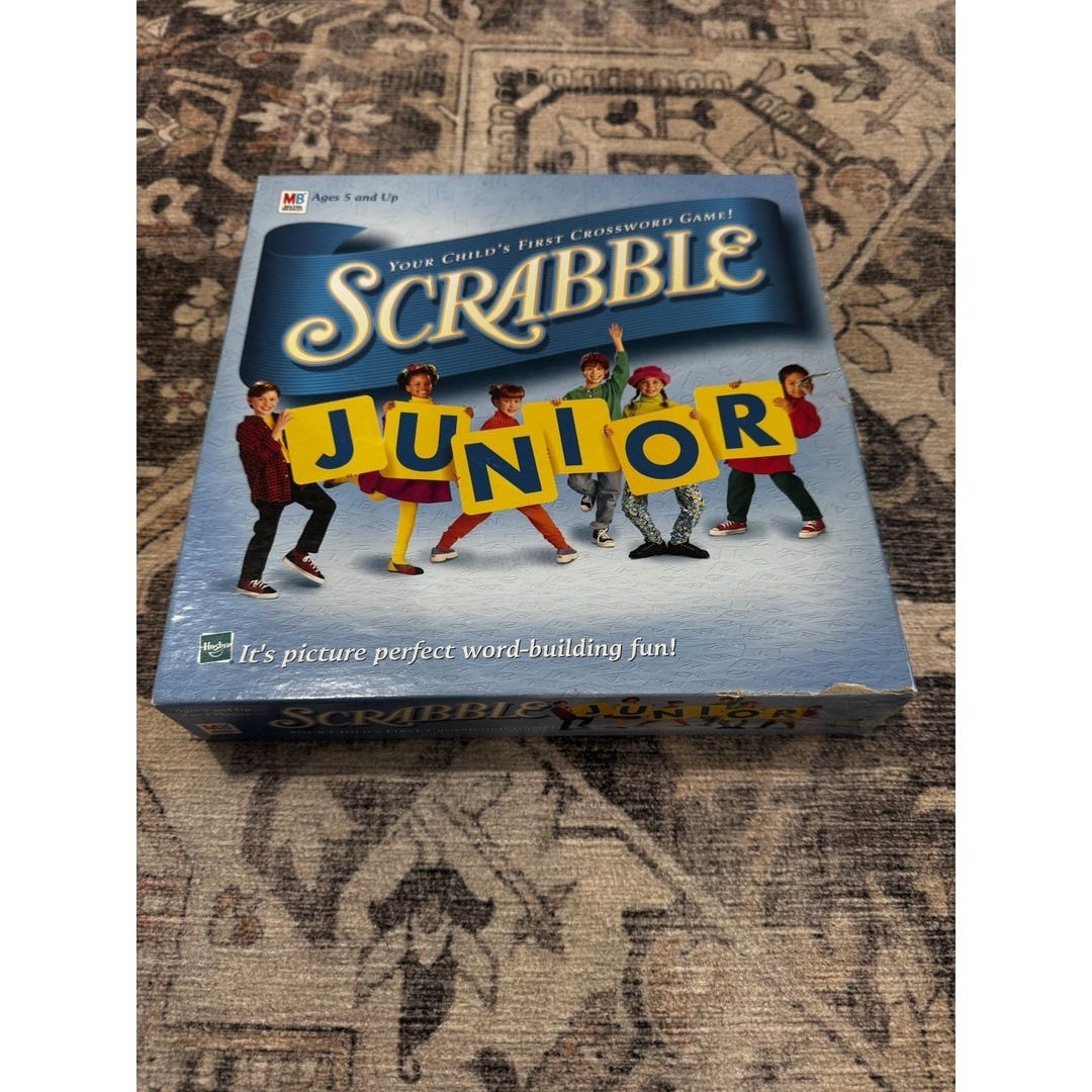 Scrabble Junior - Your Child's First Crossword Game! (1999 Vintage) A3 ...
