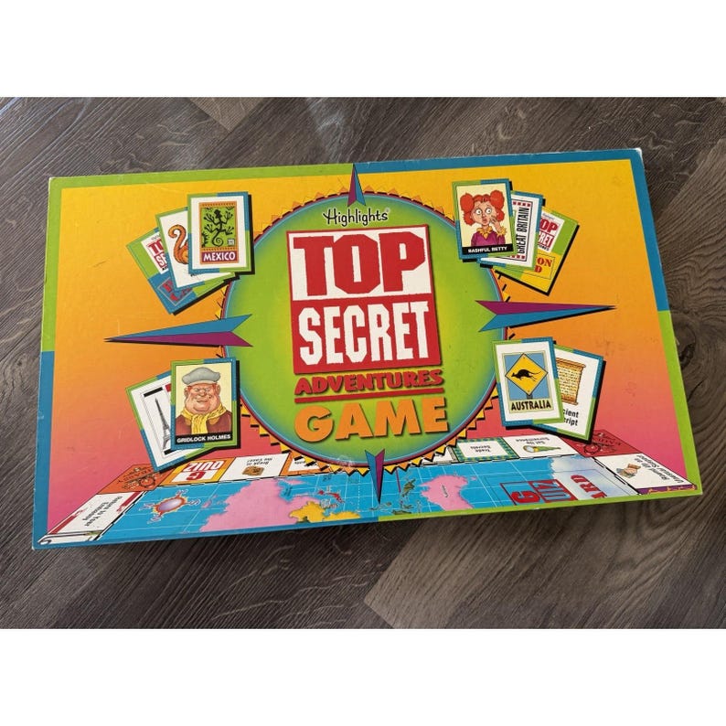 New Highlights Top Secret Adventures Learning Board Game Complete Ages ...