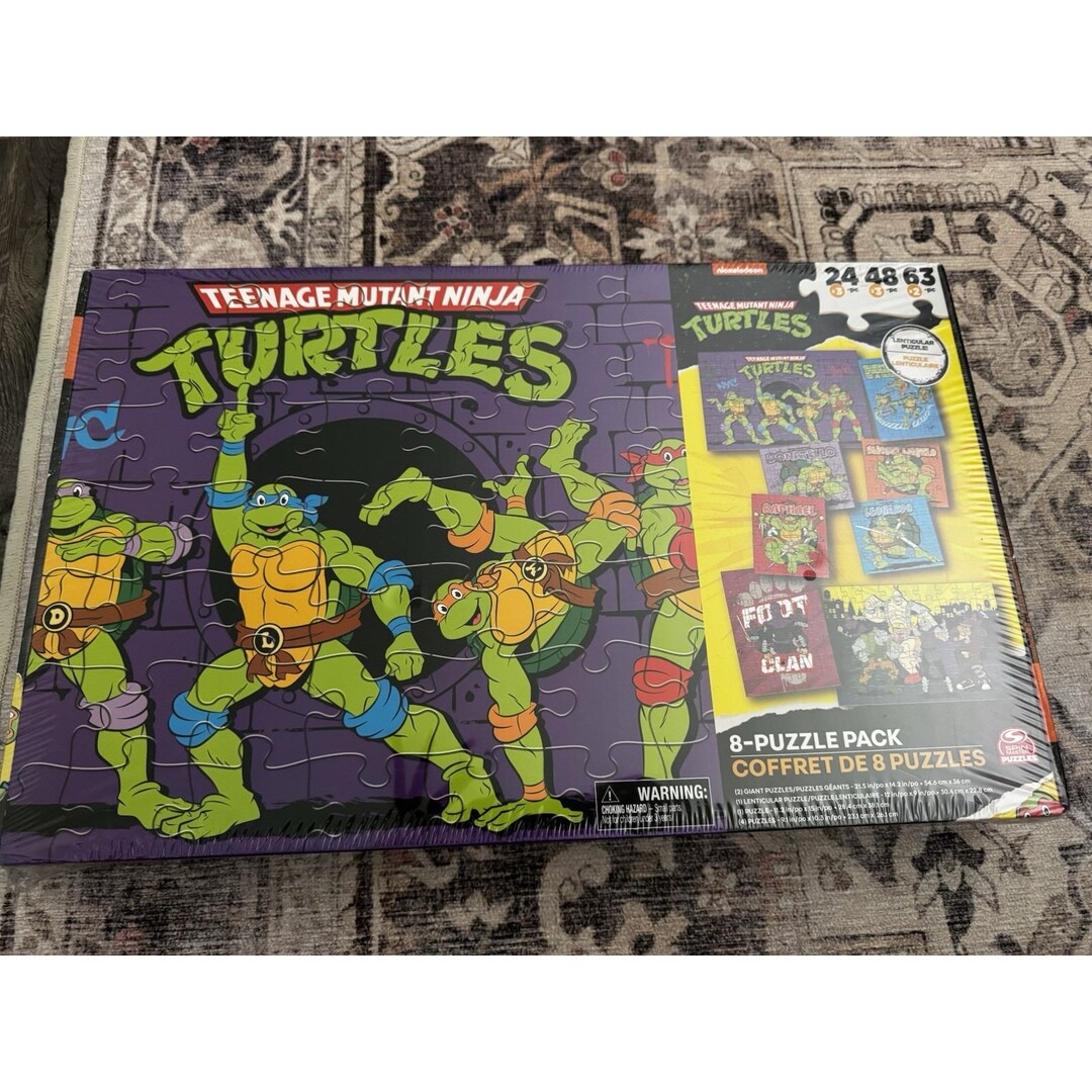 Tmnt New Teenage Mutant Ninja Turtles Eight Puzzle Pack Never Opened - Etsy