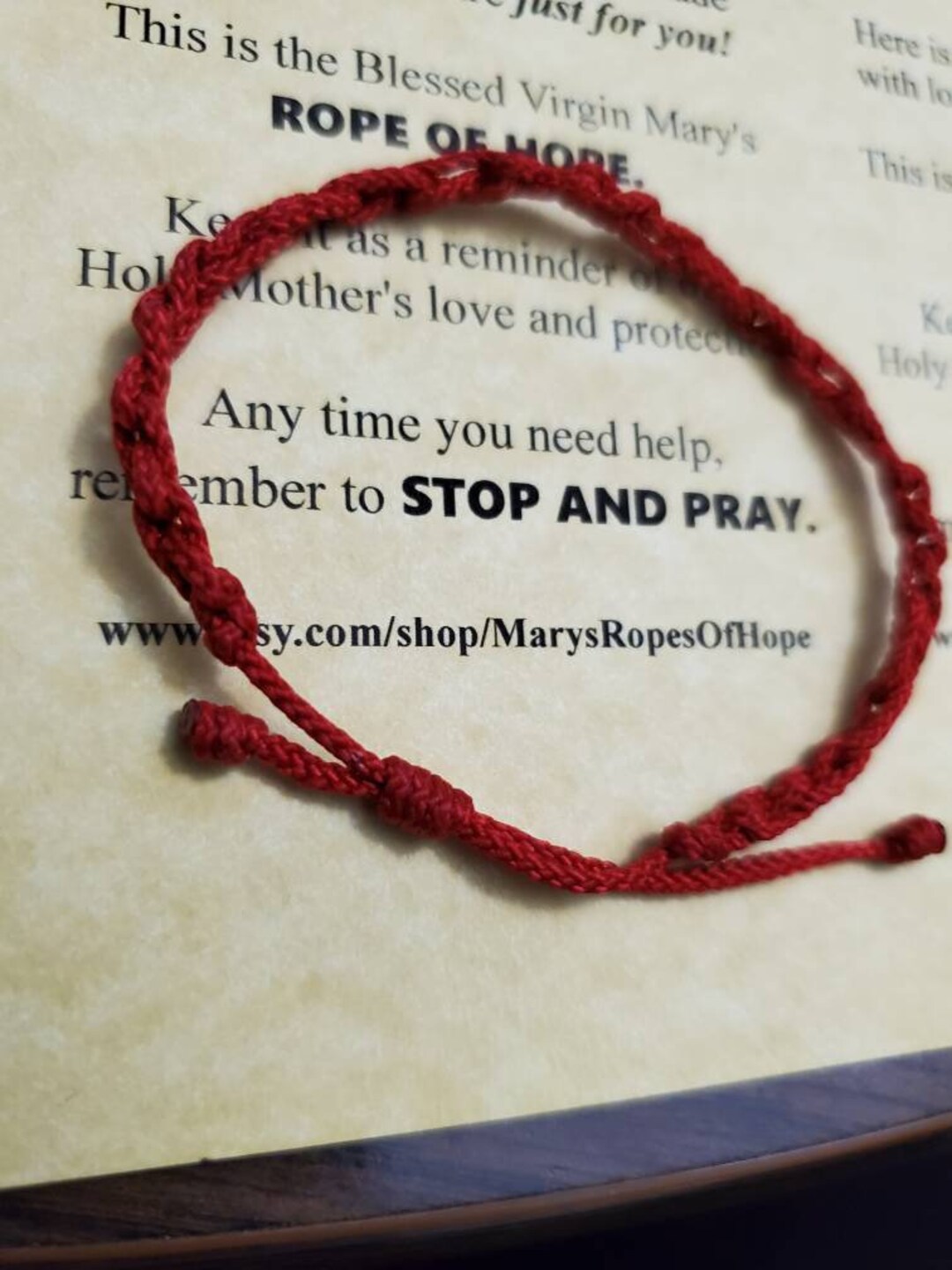 Marian Consecration Bracelet, Paracord, Minimalist Bracelet, Friendship ...