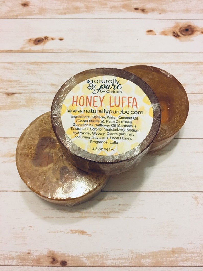 HONEY LUFFA Exfoliating Soap Luffa Loofah Soap Honey - Etsy