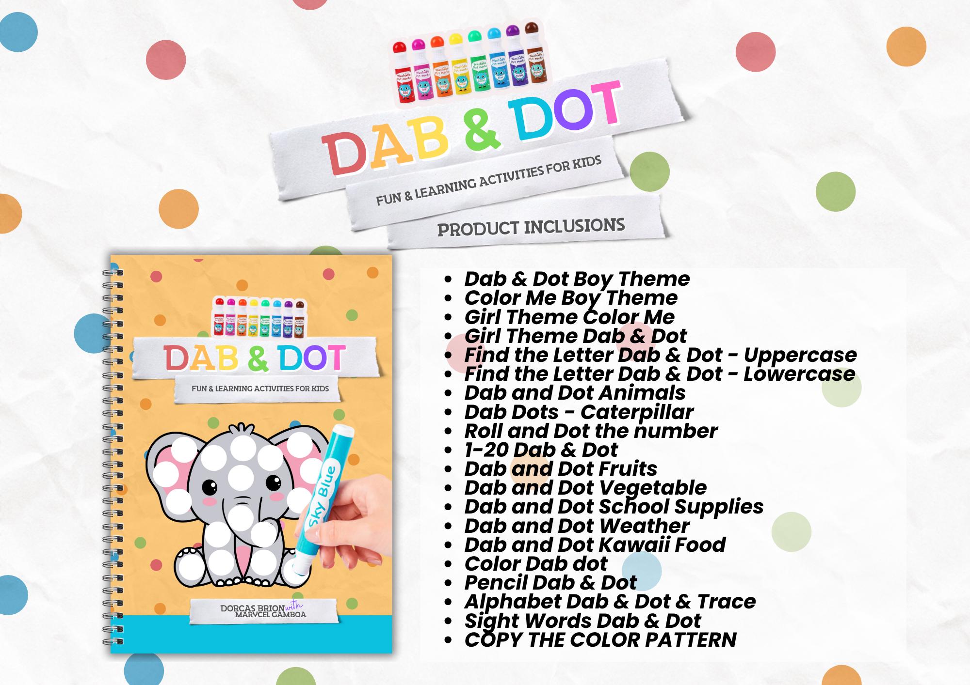 Dab & Dot Printable Bundle | Preschool Kindergarten Fine Motor ...