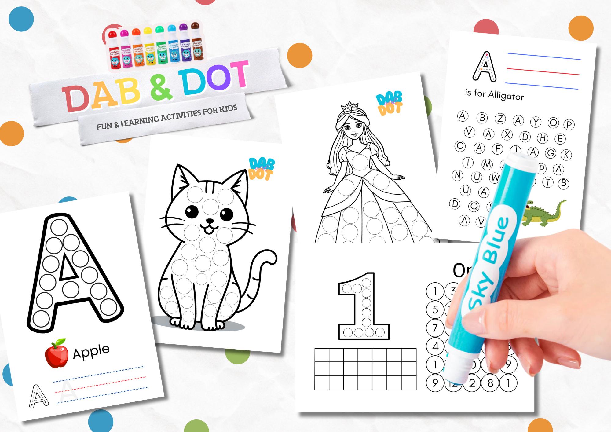Dab & Dot Printable Bundle | Preschool Kindergarten Fine Motor ...