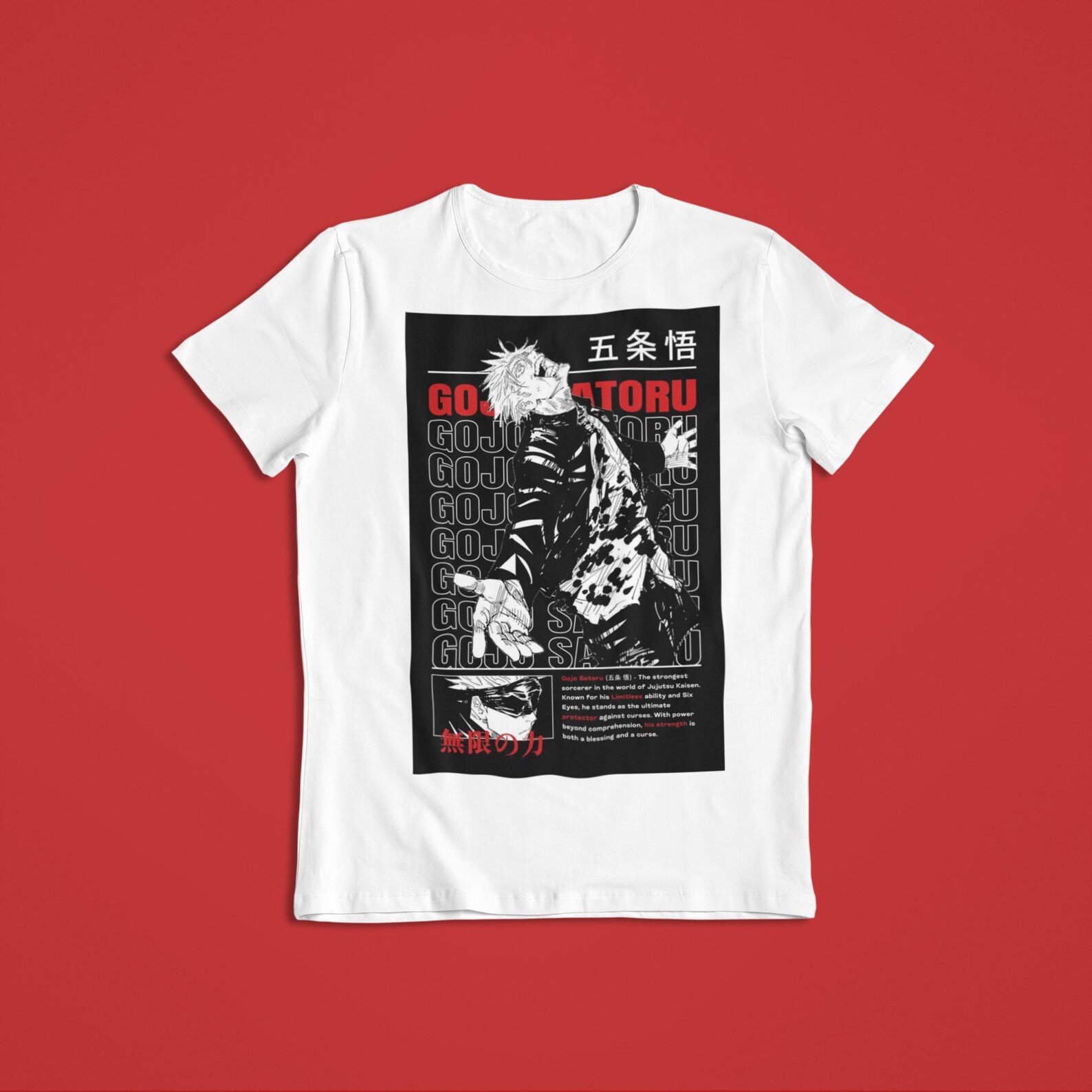 Jujutsu Kaisen: Satoru Gojo – 20% off Anime T-shirt / Hoodie / Gojo ...