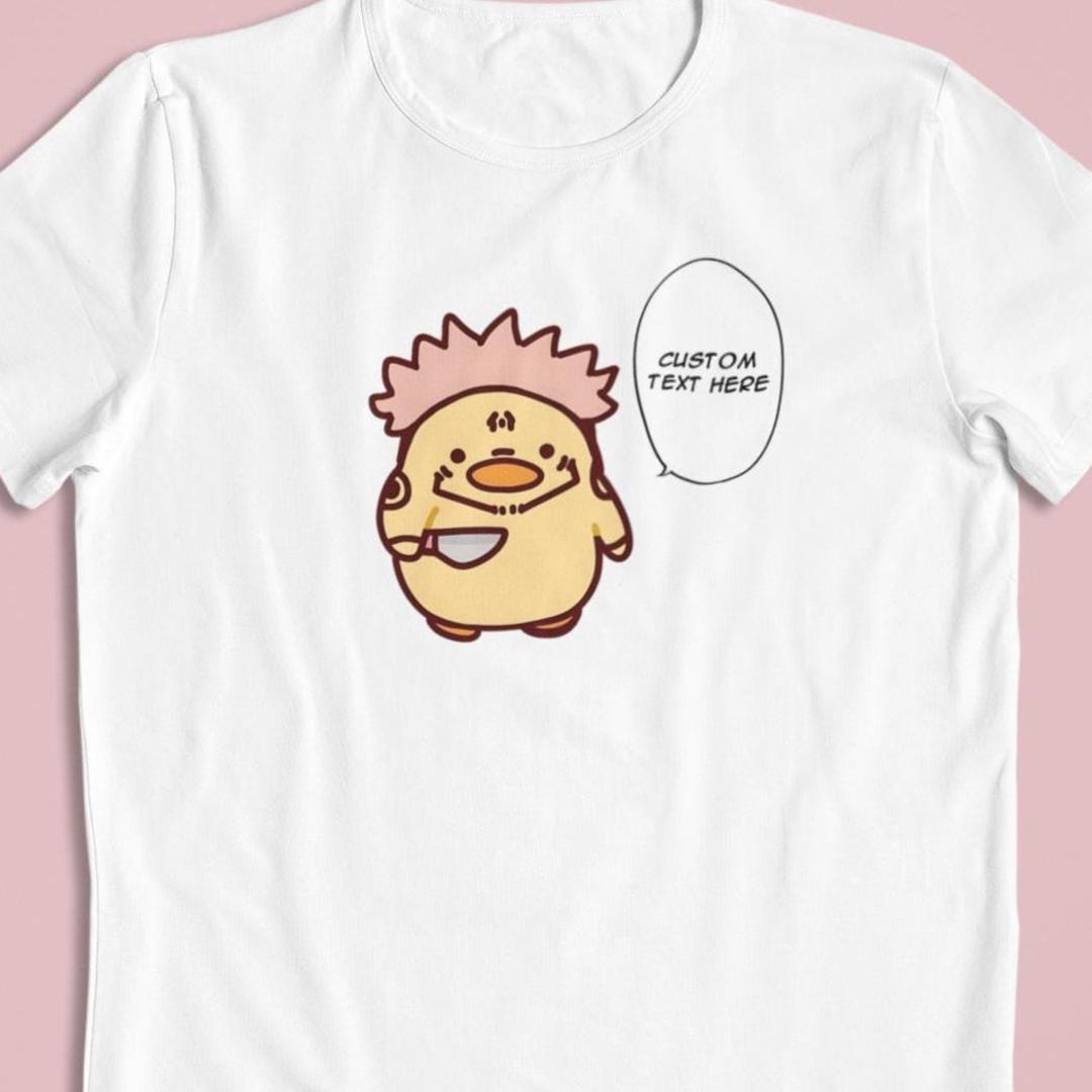 Sukuna Duck Chibi: CUSTOM Text – 20% off Jujutsu Kaisen T-shirt ...