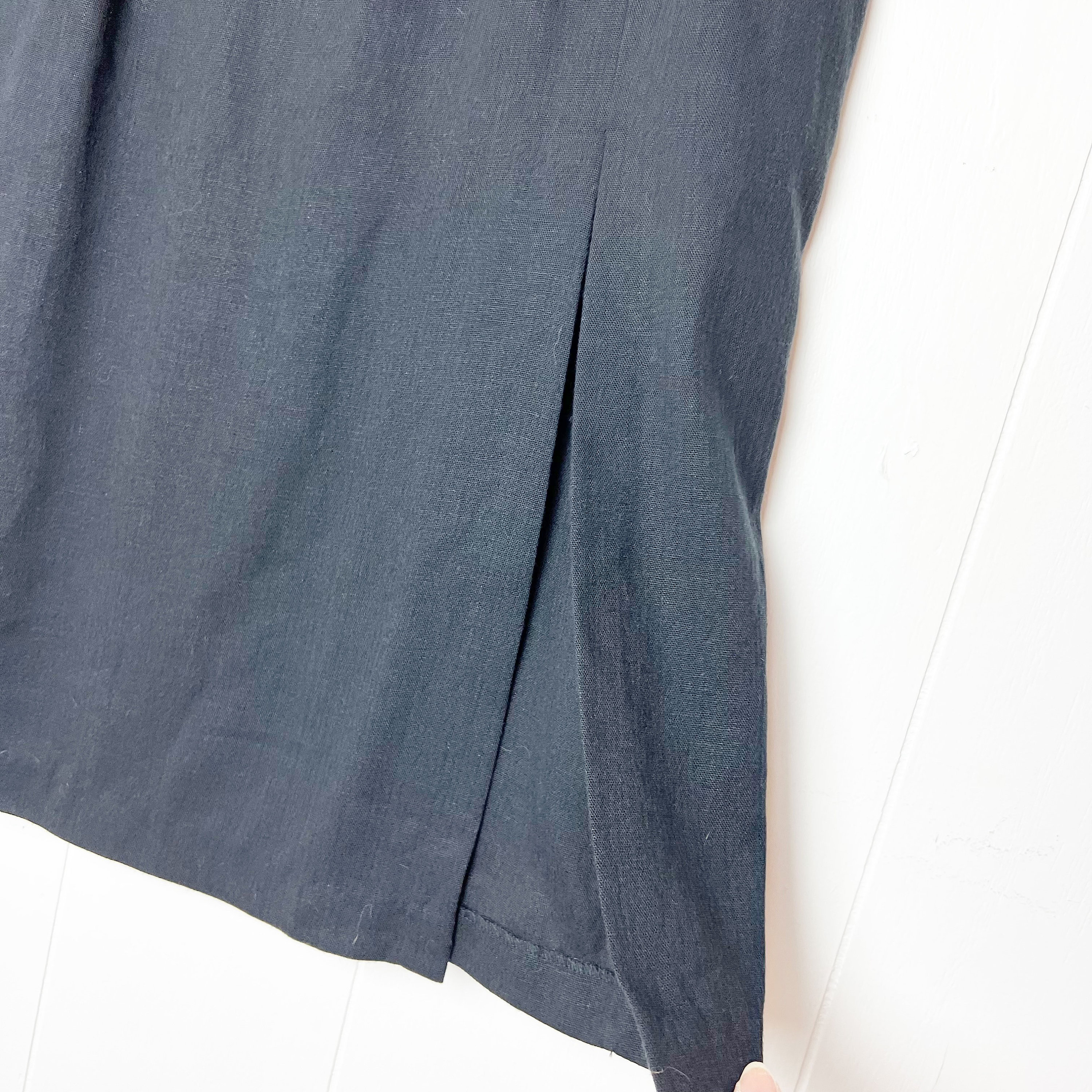 Vintage Nancy Bolen City Girl Art to Wear Black Straight Maxi Skirt ...