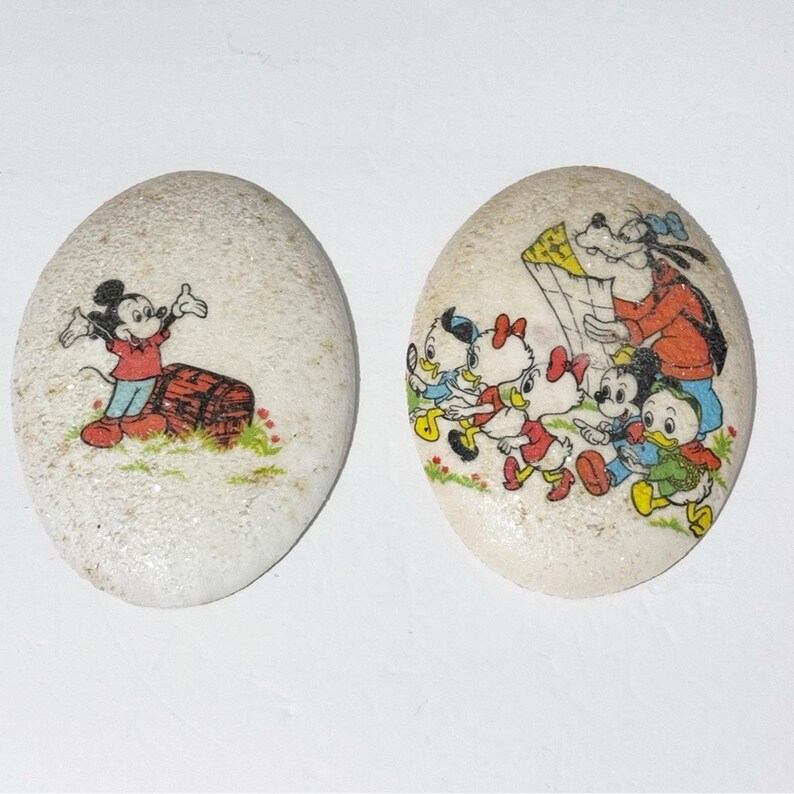 Vintage Mickey Mouse & Goofy Friends Glitter Plaster Plaques 5x7” - Etsy