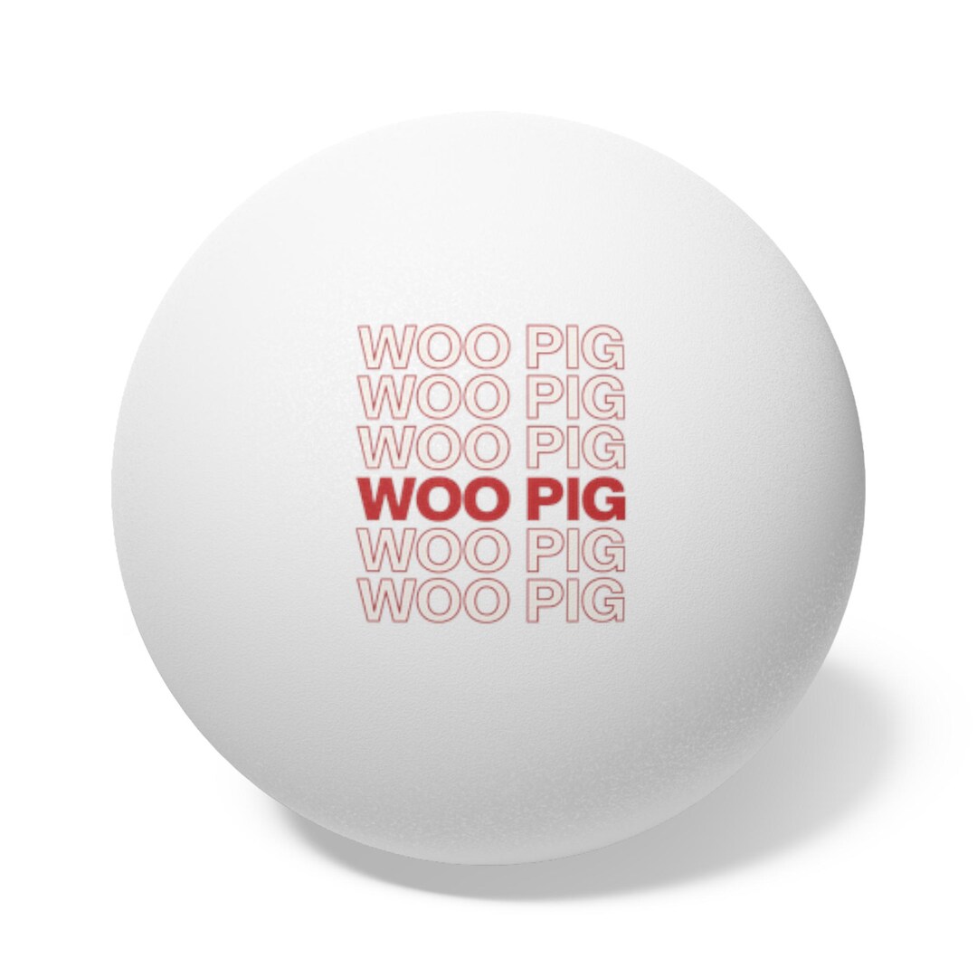 Woo Pig Ping Pong Balls - Team Spirit, Sports Party Favors, Gift for ...