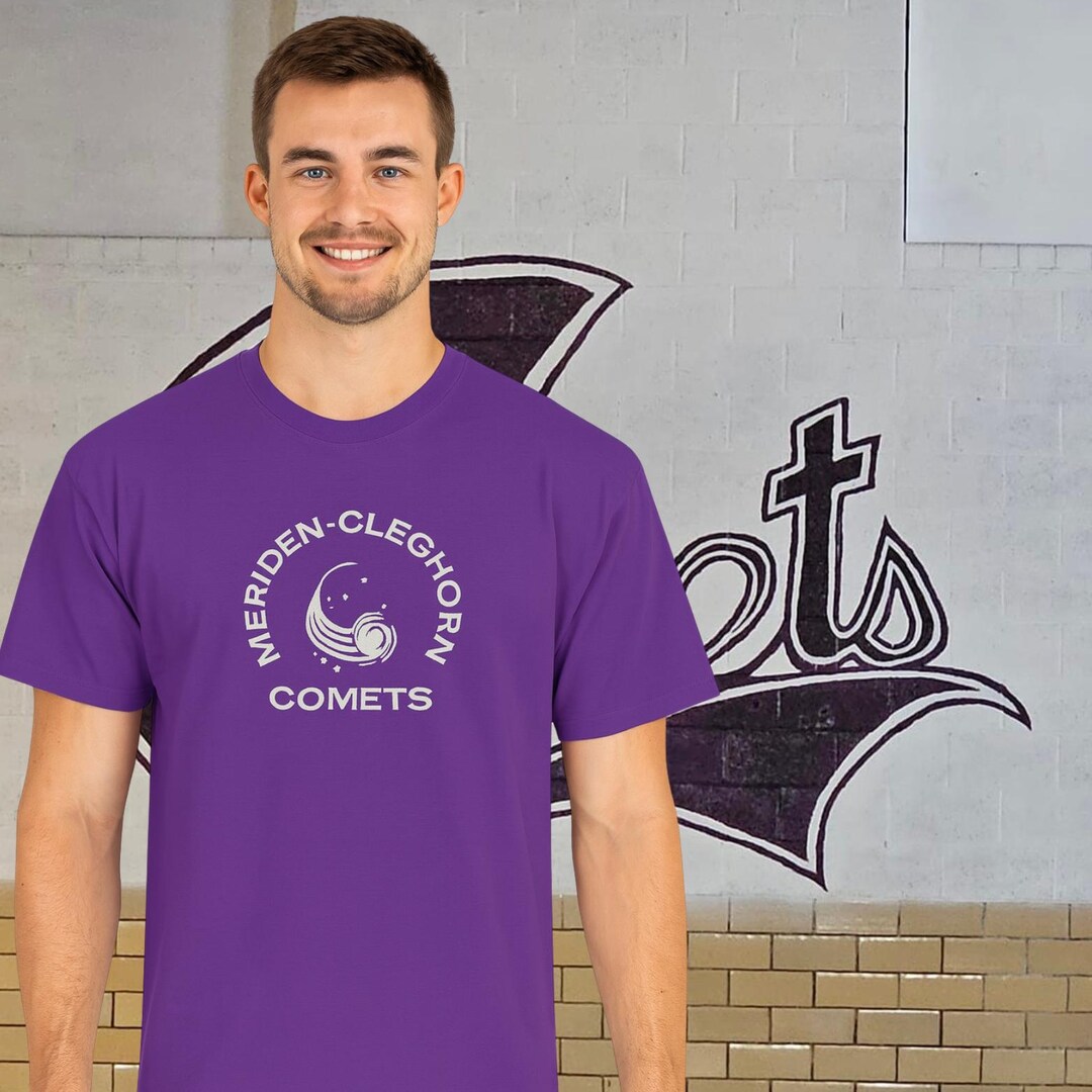 Vintage Meriden Cleghorn Comets Unisex Heavy Cotton Tee | Retro Sports ...