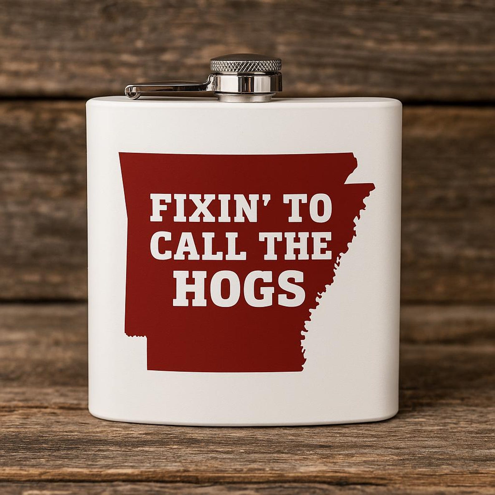 Arkansas Flask - Fixin' to Call the Hogs, Perfect for Tailgating ...