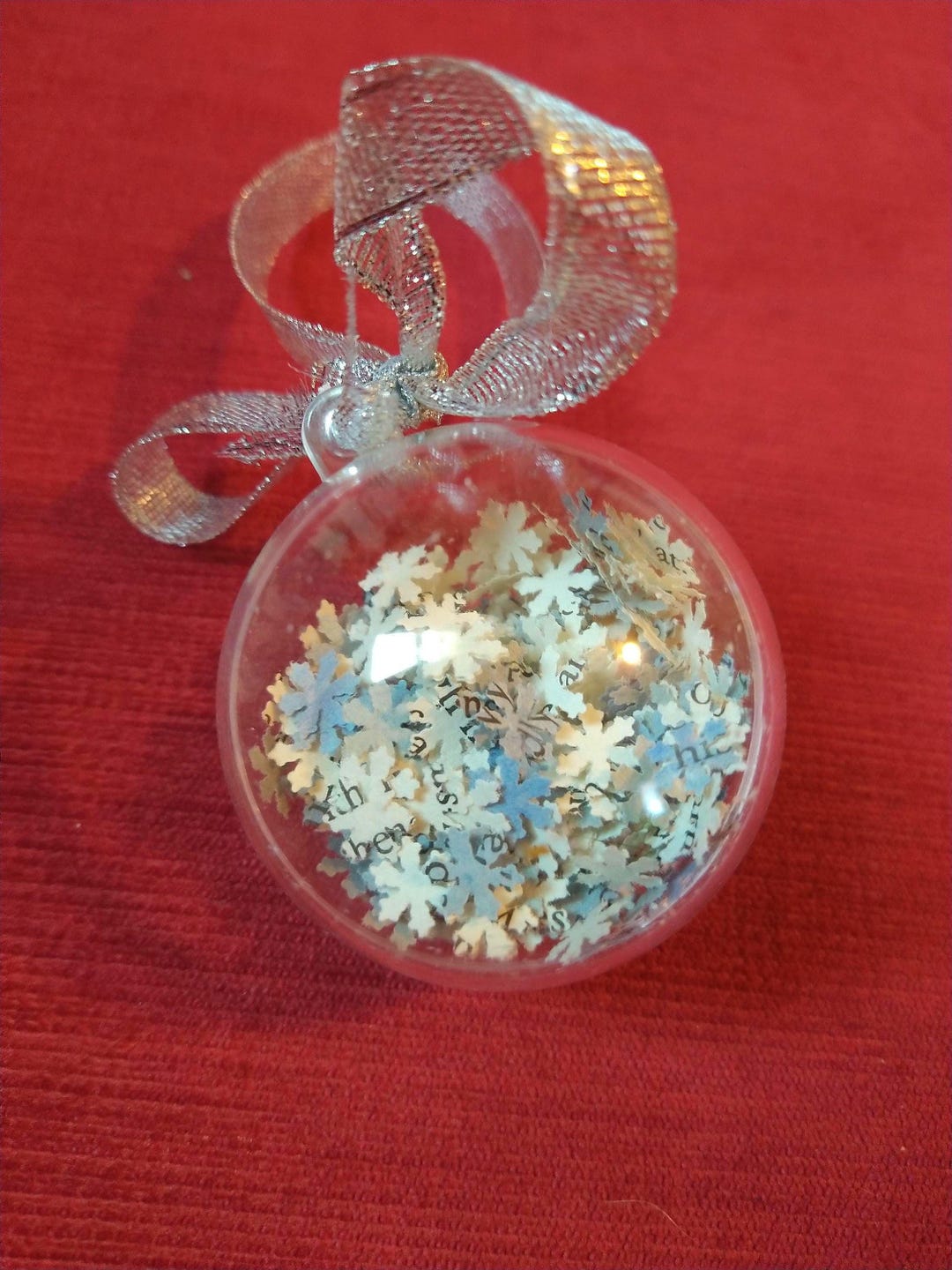 Customizable Mini Shape Book Page Ornament - Etsy