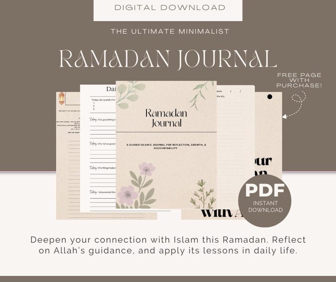 Ultimate Ramadan Journal | Guided Islamic Journal for Reflection ...