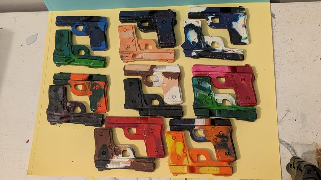 Gun Shaped Crayons! - Etsy
