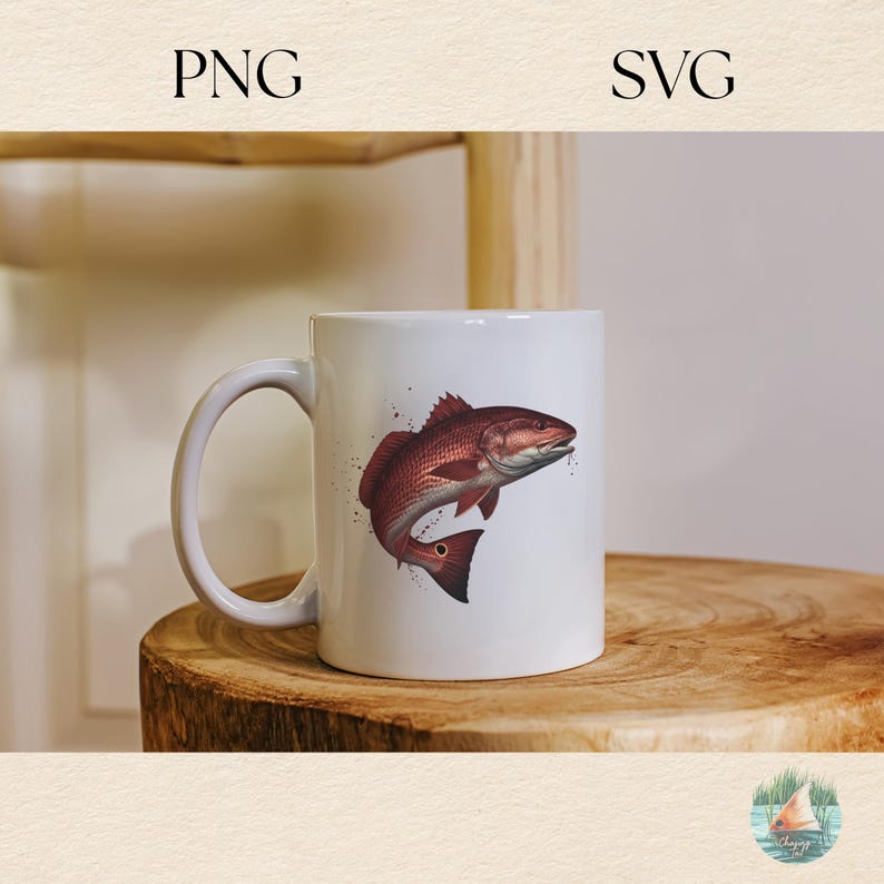 30 Redfish Designs: Coastal Fishing Art (PNG SVG Digital Download) - Etsy