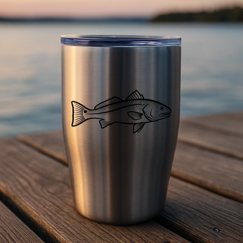 Redfish Silhouette SVG Bundle: Fishing Decal, Sportfish Clipart ...