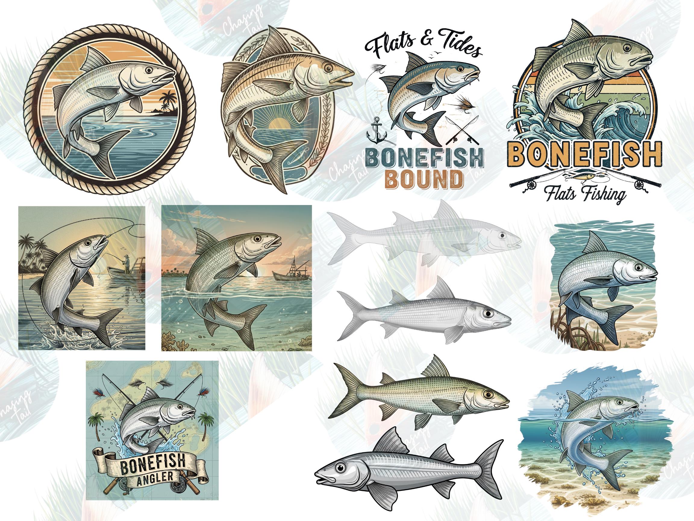 Inshore Fishing Designs: Redfish, Tarpon, Snook SVG PNG (digital ...
