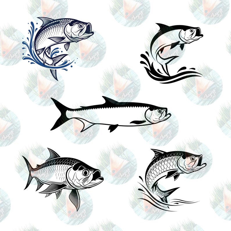 Tarpon Fishing SVG PNG Designs: Florida Angler Art (digital Download ...
