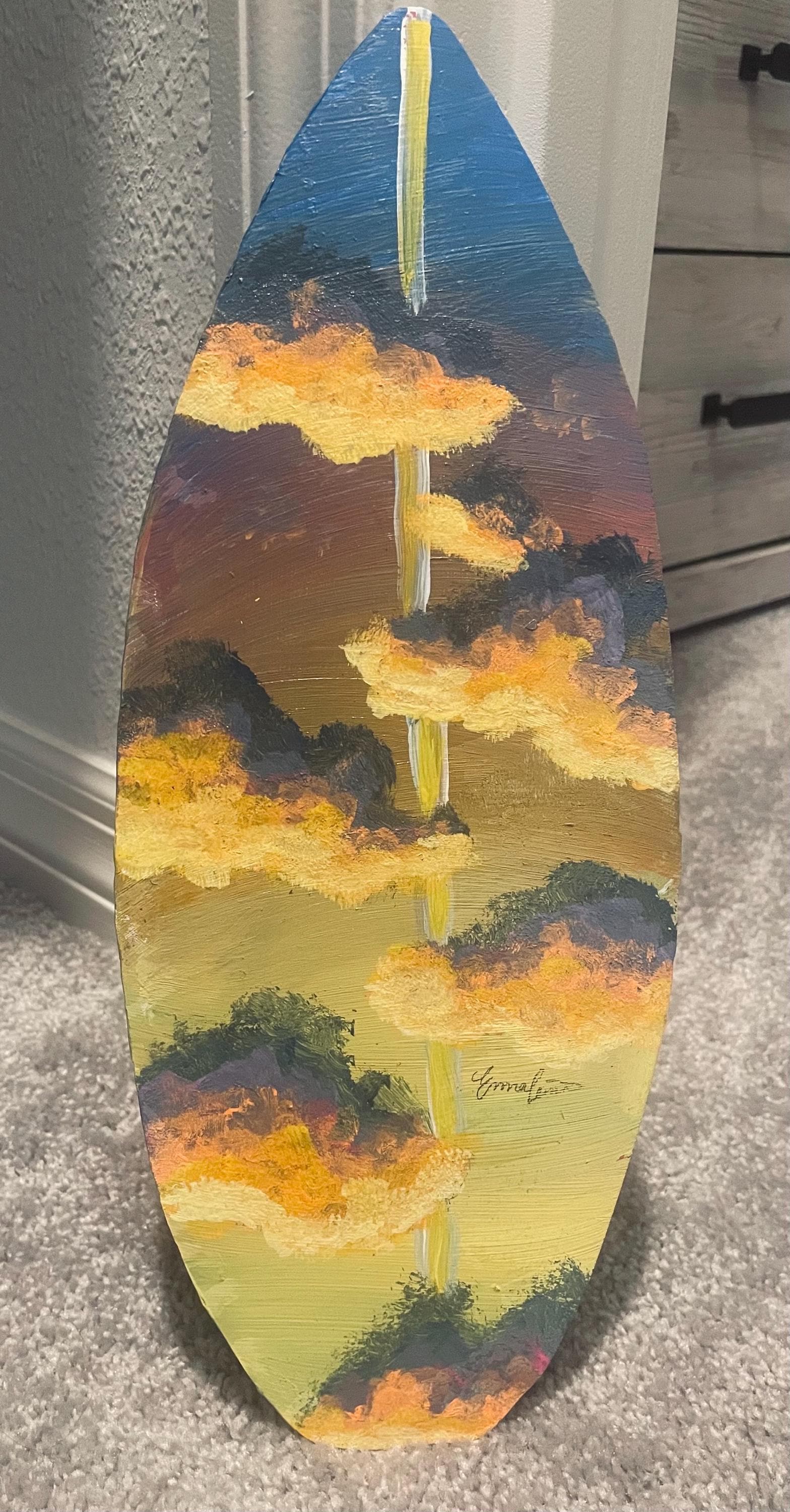 Original 10'x6' Mini Surfboard Double Sided Painting - Etsy