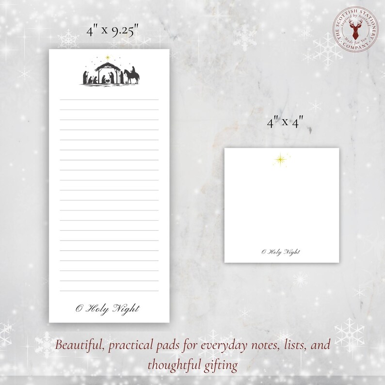 Nativity Design | Religious Notepads and Note Cards | Christmas ...