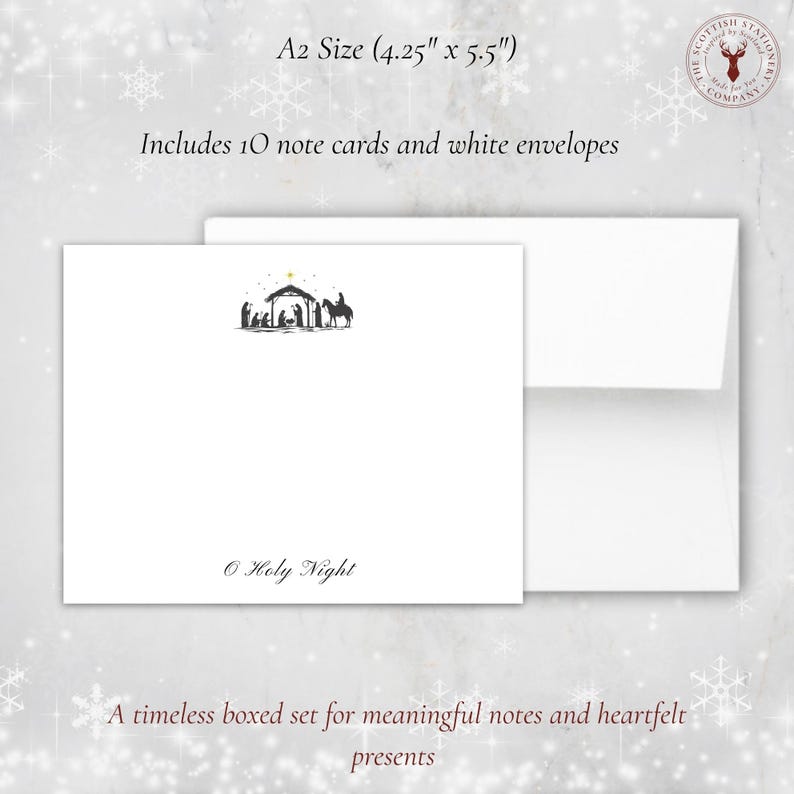 Nativity Design | Religious Notepads and Note Cards | Christmas ...