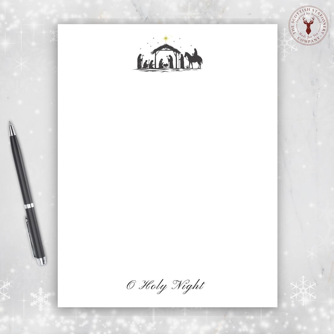 Nativity Design | Religious Notepads and Note Cards | Christmas ...